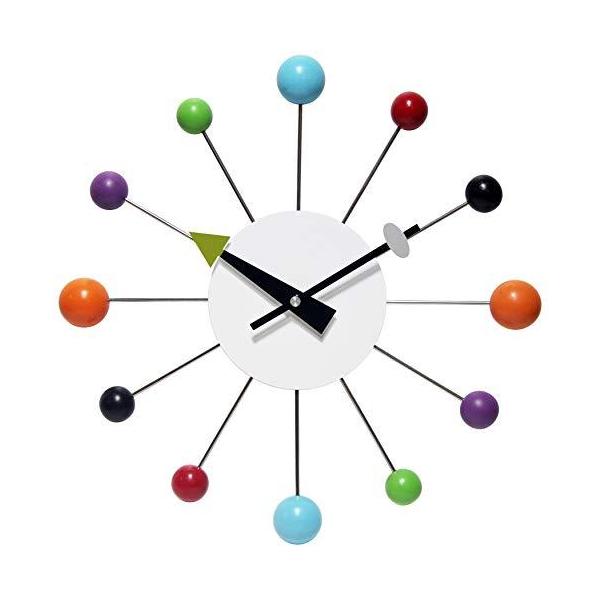 壁掛け時計 インテリア インテリア 海外モデル アメリカ 輸入物 15353-AMZ Infinity Instruments Orb Spoke Midcentury Modern 15 inch Retro Starburst Ball...