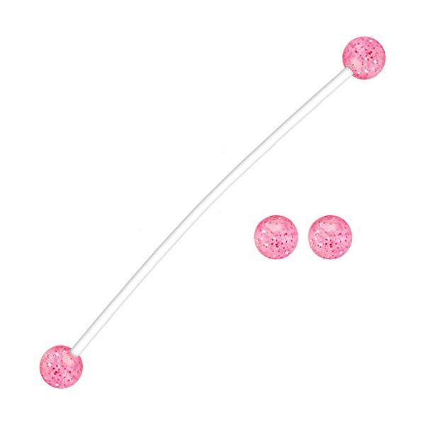 ボディキャンディー ボディピアス アメリカ 日本未発売 ウォレット ブランド かわいい 綺麗 18257 Body Candy Acrylic Pink Glitter Pregnancy Belly Ring 2"海外限定品を迅速輸入！5...