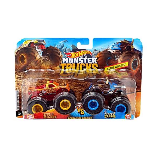 ホットウィール Hot Wheels モンスタートラック デモリションダブルス スパーオブザモーメントvsステアクリア ダイキャストメタルボディ ビークル ミニカーホットウィール マテル ミニカー ホットウイール  Hot Wheels M...