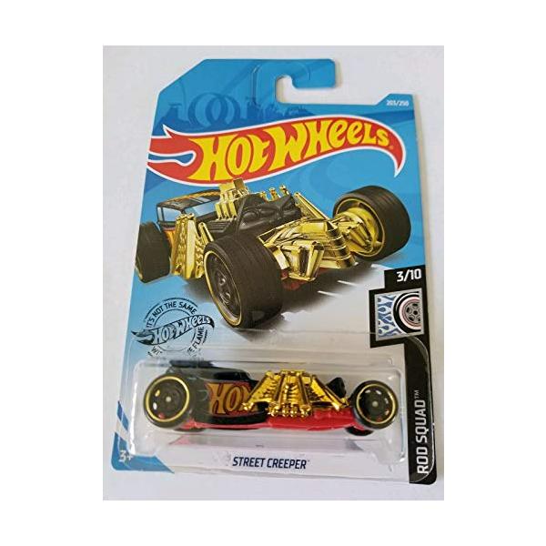 ホットウィール マテル ミニカー ホットウイール 203/250 Hot Wheels Street Creeper, Black, 1:64 Scale Die-Cast Car, Rod Squad Series 3/10, 203/2...