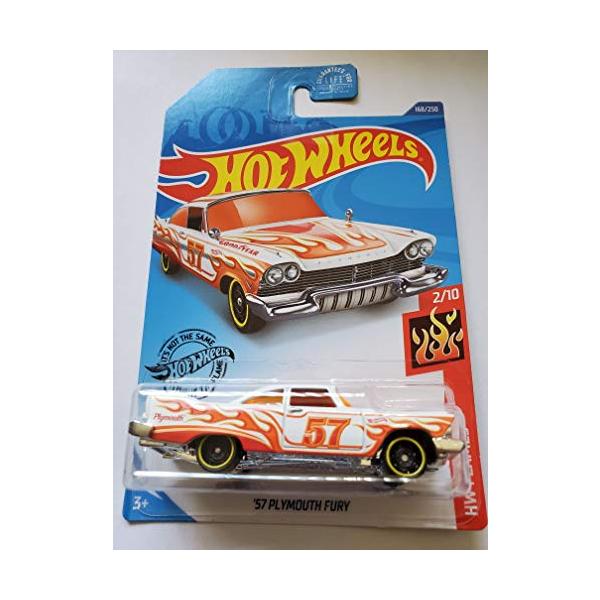 ホットウィール マテル ミニカー ホットウイール GHD67 Hot Wheels 2020 Hw Flames '57 Plymouth Fury, White 168/250海外限定品を迅速輸入！5〜15営業日にて発送します。商品名（自...