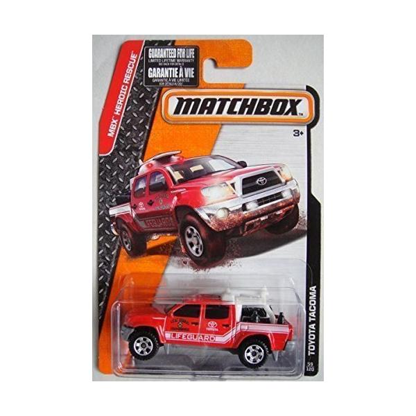 ホットウィール マテル ミニカー ホットウイール 30782 Hot Wheels Matchbox 2015 Release RED Toyota Tacoma SAN DIECO FIRE Rescue Lifeguard 59/120...