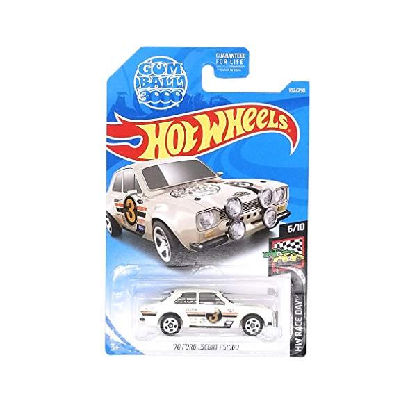 ホットウィール マテル ミニカー ホットウイール Ford Escort RS1600 Hot Wheels '70 Ford Escort RS1600 HW Race Day 6/10 on Gum Ball 3000 Card海外限定...