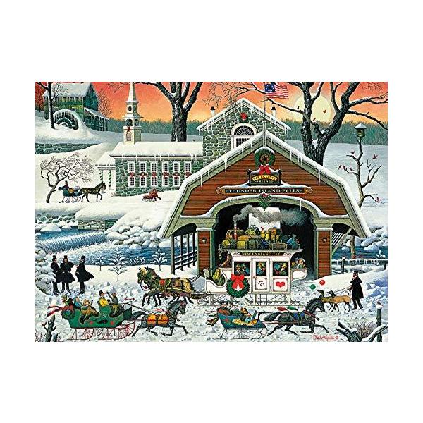 ジグソーパズル 海外製 1000ピース TWAS'のトワイライト ビフォアクリスマス チャールズ・ワイソッキー サイズ約68x50センチ クリスマス 絵画・アート Buffalo Gamesジグソーパズル 海外製 アメリカ 11461 Bu...