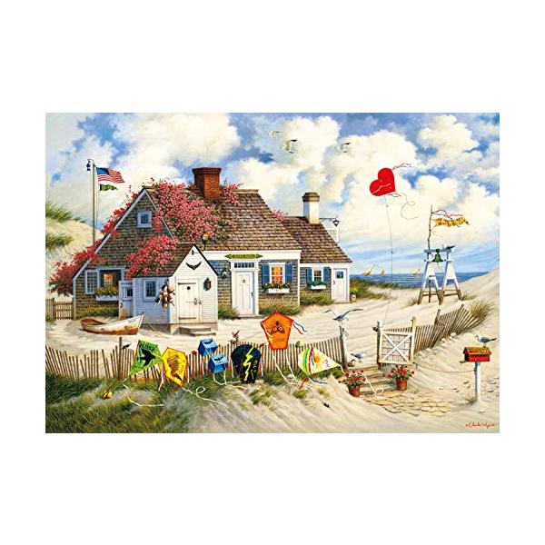 ジグソーパズル 海外製 300ピース ラージピース バターフィールドでのルートビアブレイク チャールズ・ワイソッキー サイズ約54x38センチ 絵画・アート Buffalo Gamesジグソーパズル 海外製 アメリカ 2620 Buffal...