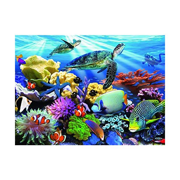 ジグソーパズル 海外製 アメリカ 12608 Ravensburger - Ocean Turtles - 200 Piece Jigsaw Puzzle - Stunning, Bold Ocean Scene - Bright Imag...