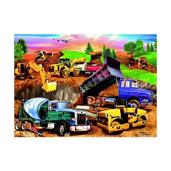 ジグソーパズル 海外製 アメリカ 09525 Ravensburger - Construction Crowd - 60 Piece Jigsaw Puzzle - Exciting, Vibrant Colors - Earth Mov...