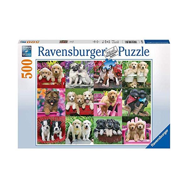 ジグソーパズル 海外製 アメリカ 14659 Ravensburger Puppy Pals Jigsaw Puzzle - 500 Unique Pieces | Softclick Technology Fun and Educatio...