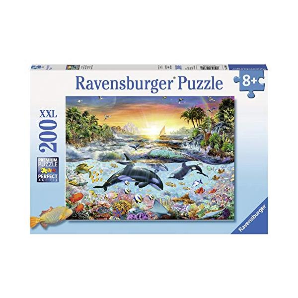 ジグソーパズル 海外製 アメリカ 12804 Ravensburger Orca Paradise - 200 Piece Kid's Jigsaw Puzzle | Unique Piece Design | Anti-Glare Sur...