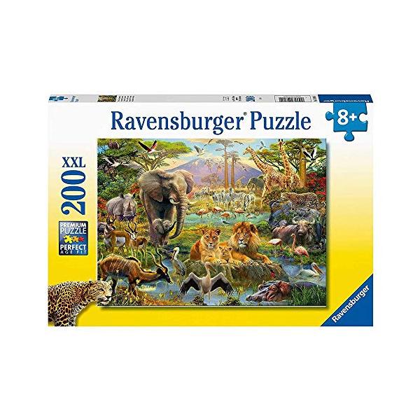 ジグソーパズル 海外製 アメリカ 4005556128914 Ravensburger - Animals of The Savannah - 200 Piece Jigsaw Puzzle - Exciting, Colorful Ima...