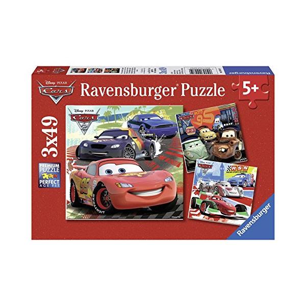 ジグソーパズル 海外製 アメリカ 09281 Ravensburger - Disney Cars: Worldwide Racing Fun - 49 Piece Jigsaw Puzzle 3 Pack Set - Lightning ...