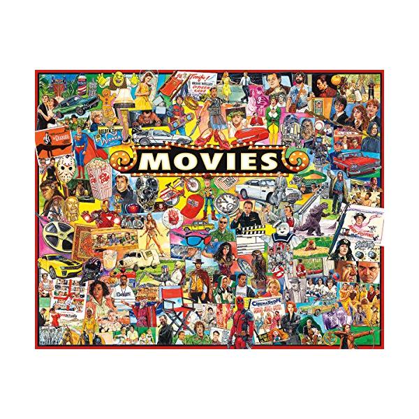 ジグソーバズル 海外製 1000ピース 映画 サイズ約60×76センチ 絵画・アート White Mountain Puzzlesジグソーパズル 海外製 アメリカ 1338 White Mountain Puzzles The Movies...