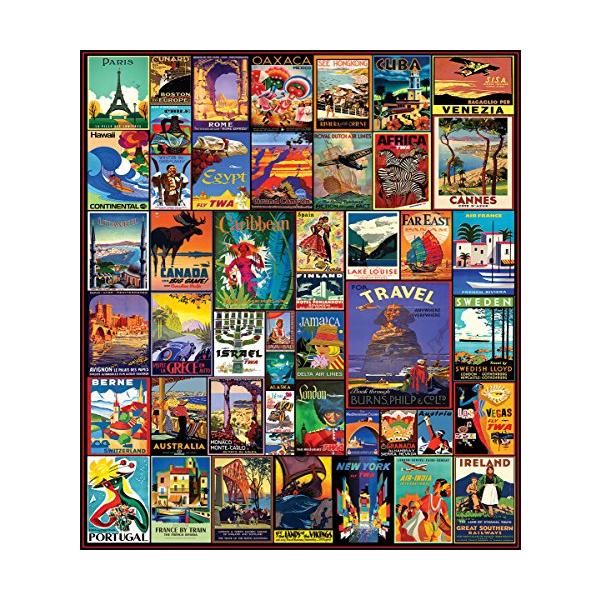 ジグソーバズル 海外製 500ピース 世界を旅する サイズ約46×60センチ 絵画・アート White Mountain Puzzlesジグソーパズル 海外製 アメリカ 1153 White Mountain Puzzles Travel ...