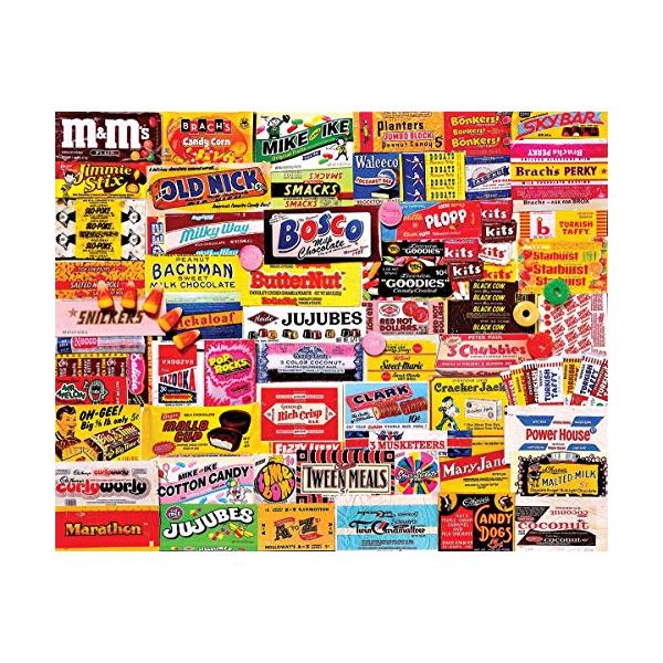 ジグソーパズル 海外製 アメリカ 862 White Mountain Puzzles Candy Wrappers - 1000 Piece Collage Jigsaw Puzzle海外限定品を迅速輸入！5〜15営業日にて発送します。商...