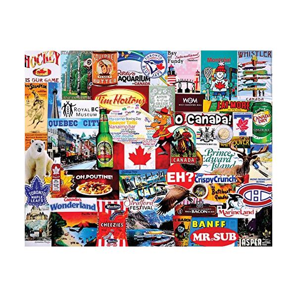 ジグソーパズル 海外製 アメリカ 1298 White Mountain Puzzles I Love Canada-1000 Piece Jigsaw Puzzle海外限定品を迅速輸入！5〜15営業日にて発送します。商品名（自動翻訳）：ホ...