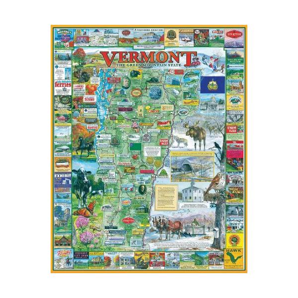 ジグソーパズル 海外製 アメリカ 655 White Mountain Puzzles Vermont - 1000 Piece Jigsaw Puzzle海外限定品を迅速輸入！5〜15営業日にて発送します。商品名（自動翻訳）：バーモントの...