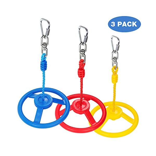 ジャングルジム ブランコ 屋内・屋外遊び 幼児 小学生 忍者  Rainbow Craft 3-Pack Ninja Monkey Wheels，Obstacle Course &amp; Swing Set Attachments for...