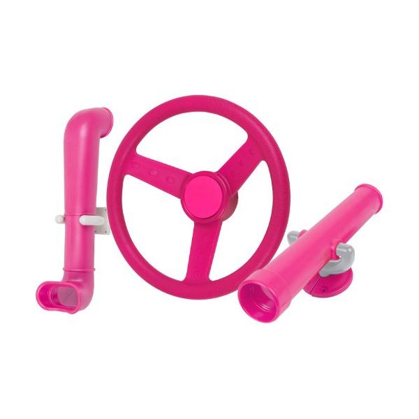 ジャングルジム ブランコ 屋内・屋外遊び 幼児 小学生 忍者 SSS-0240-PK Swing Set Stuff Inc. Periscope Telescope Steering Wheel (Pink) with SSS Logo ...