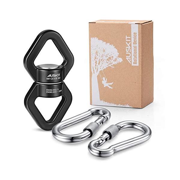ジャングルジム ブランコ 屋内・屋外遊び 幼児 小学生 忍者 ABLACK AusKit, Black Swing Swivel, 30 KN Safest Rotational Device Hanging Accessory海外限定品を...