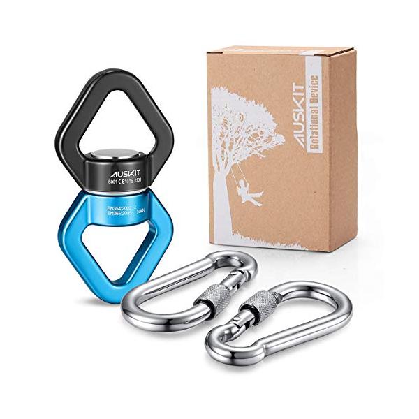 ジャングルジム ブランコ 屋内・屋外遊び 幼児 小学生 忍者 . AusKit, Black Blue Swing Swivel, 30 KN Safest Rotational Device Hanging Accessory海外限定品を...