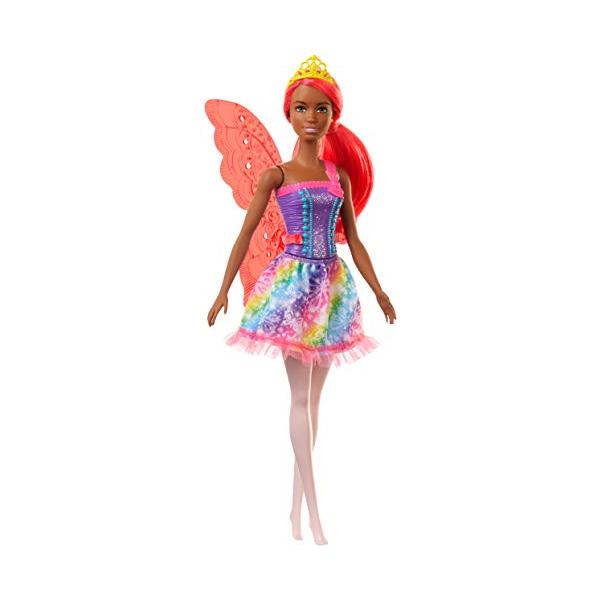 バービー バービー人形 GJK01 Barbie Dreamtopia Fairy Fashion Doll &amp; Accessories, Pink Hair with Removable Skirt, Headband &amp;...
