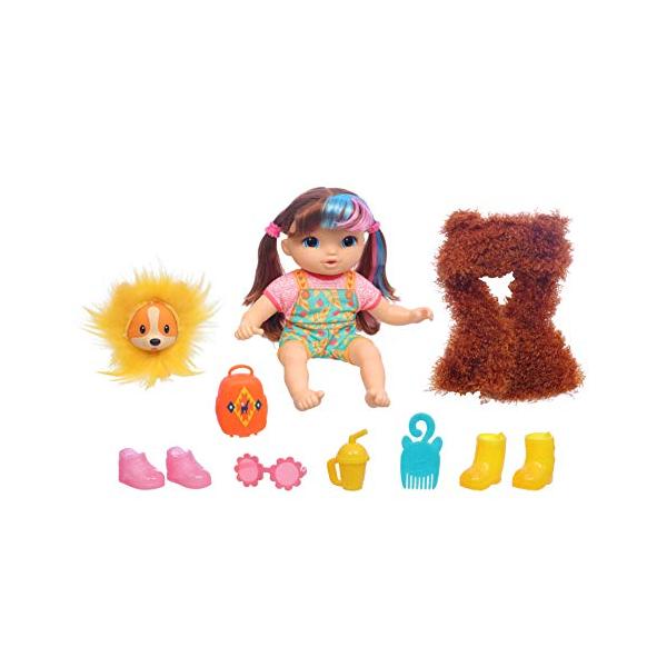 ベビーアライブ 赤ちゃん おままごと ベビー人形 F0027 Baby Alive Littles Fantasy Styles Squad Doll, Little Harlyn, Safari Accessories, Straight...