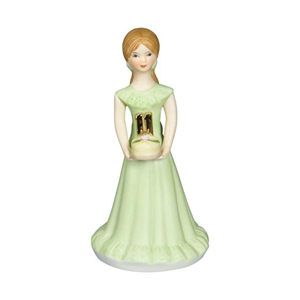 エネスコ Enesco グローイング・アップ・ガールズ ブルネット 11歳 ライトグリーンのドレス 約14センチ E9535 フィギュア インテリア 磁器エネスコ Enesco 置物 インテリア 海外モデル アメリカ 輸入物 ジムショア J...