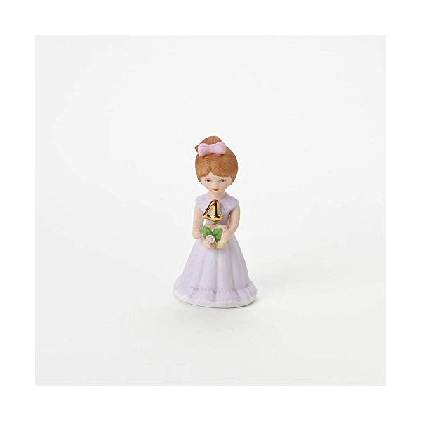 エネスコ Enesco グローイング・アップ・ガールズ ブルネット 4歳 ラベンダー色のドレス 約9センチ E2304 フィギュア インテリア 磁器エネスコ Enesco 置物 インテリア 海外モデル アメリカ 輸入物 ジムショア Jim ...