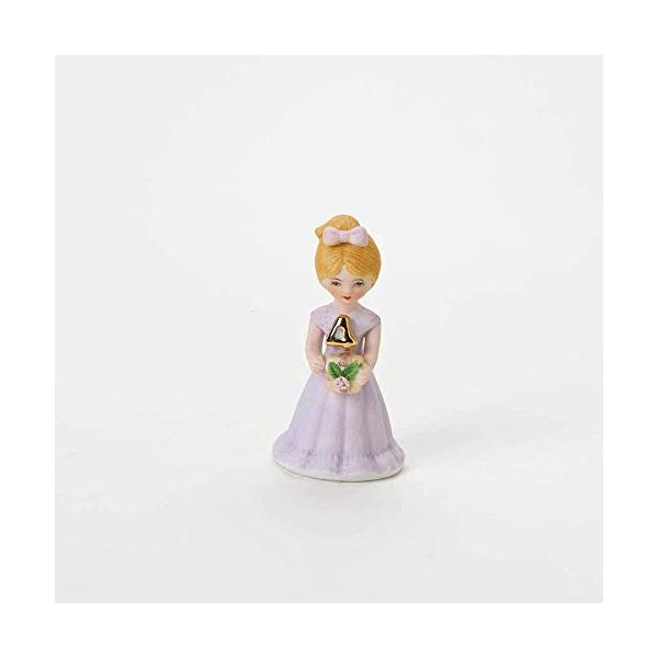 エネスコ Enesco グローイング・アップ・ガールズ ブロンド 4歳 ラベンダー色のドレス 約9センチ E2304 フィギュア インテリア 磁器エネスコ Enesco 置物 インテリア 海外モデル アメリカ 輸入物 ジムショア Jim S...