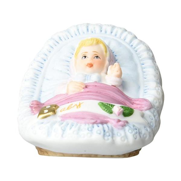 エネスコ Enesco グローイング・アップ・ガールズ ブロンド 新生児 バシネット 約4センチ E3399 フィギュア インテリア 磁器エネスコ Enesco 置物 インテリア 海外モデル アメリカ 輸入物 ジムショア Jim Shore...