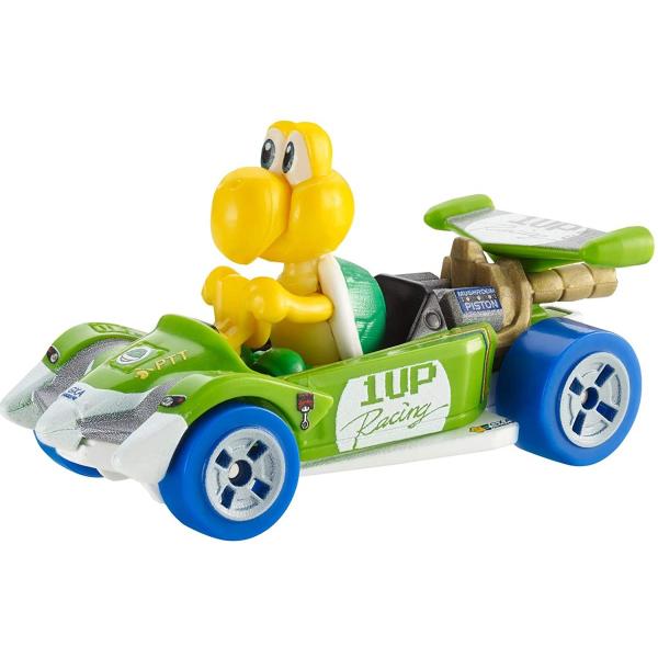 ホットウィール マテル ミニカー ホットウイール GGV85 Hot Wheels Mario Kart Characters and Karts as 1:64 Die-Cast Cars, Koopa Troopa/Circuit Sp...