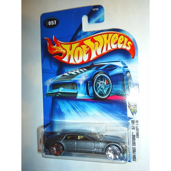 ホットウィール マテル ミニカー ホットウイール  Hot Wheels Mattel 2004 First Editions 1:64 Scale Silver Cadillac V16 Die Cast Car #057海外限定品を迅速...