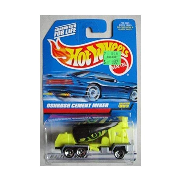 ホットウィール マテル ミニカー ホットウイール 863 HOT WHEELS YELLOW/BLACK OSHKOSH CEMENT MIXER #863 3 SPOKE海外限定品を迅速輸入！5〜15営業日にて発送します。商品名（自動翻訳...