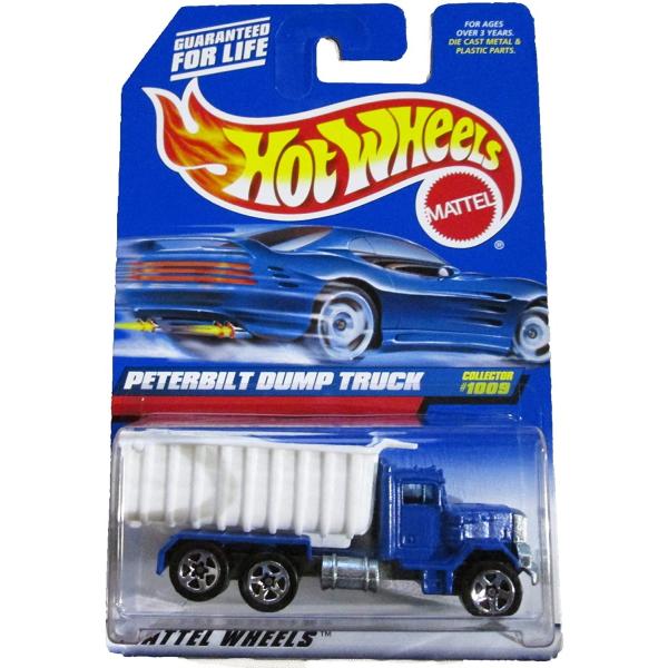 ホットウィール マテル ミニカー ホットウイール 1009 PETERBILT TRUCK 1999 Hot Wheels Blue Peterbilt Dump Truck 1:64 Scale Collectible Die Cast ...