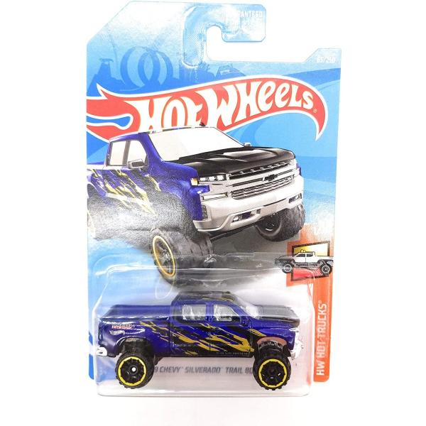 ホットウィール マテル ミニカー ホットウイール FYC57-D9C0D Hot Wheels 2019 HW Hot Trucks '19 Chevy Silverado Trail Boss LT 83/250, Blue海外限定品を迅...