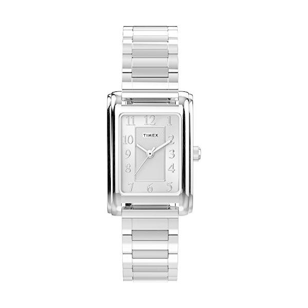 腕時計 タイメックス レディース TW2U44100 Timex Women's Meriden 21mm Watch ? Silver-Tone with Expansion Band海外限定品を迅速輸入！5〜15営業日にて発送します。商...