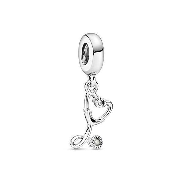 パンドラ ブレスレット チャーム アクセサリー ブランド かわいい おしゃれ デンマーク コペンハーゲン  799072C01 PANDORA Stethoscope Heart, Clear CZ海外限定品を迅速輸入！5〜15営業日にて発...