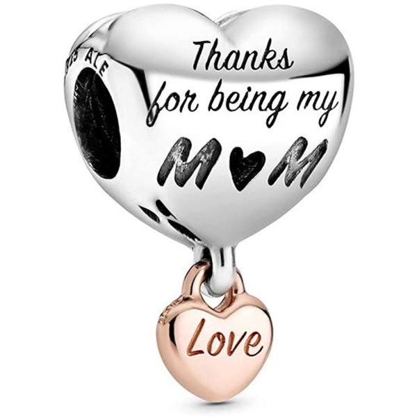 パンドラ ブレスレット チャーム アクセサリー ブランド かわいい おしゃれ デンマーク コペンハーゲン  788830C00 PANDORA Love You Mom Heart Charm Bracelet Charm Moments ...