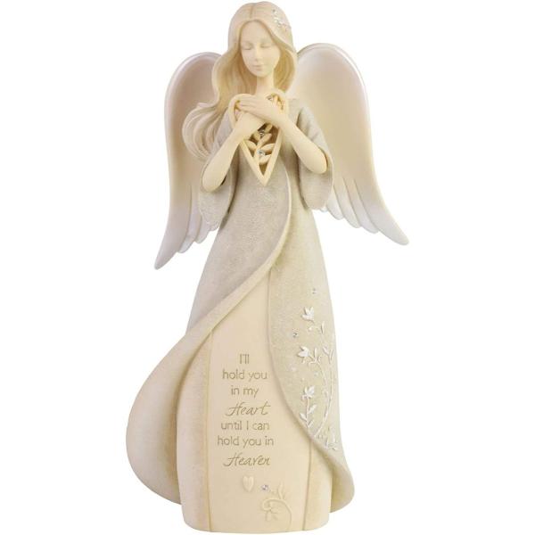 エネスコ Enesco 置物 インテリア 海外モデル アメリカ 輸入物 ジムショア Jim Shore  6006505 Enesco Foundations Collection Heart Hold You in Heaven Bere...