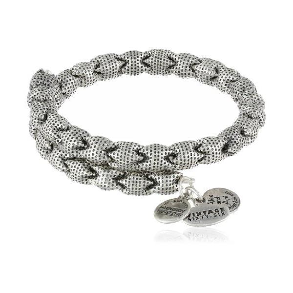 アレックスアンドアニ アメリカ アクセサリー ブランド かわいい おしゃれ  VW381RS Alex and Ani Vintage 66 "Spark of Revelry" Deco Rafaelian Silver-Tone Wra...