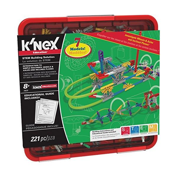ケネックス 知育玩具 パズル ブロック 78620 K’NEX Education ? Intro to Simple Machines: Wheels, Axles, &amp; Inclined Planes Set ? 221 Pie...