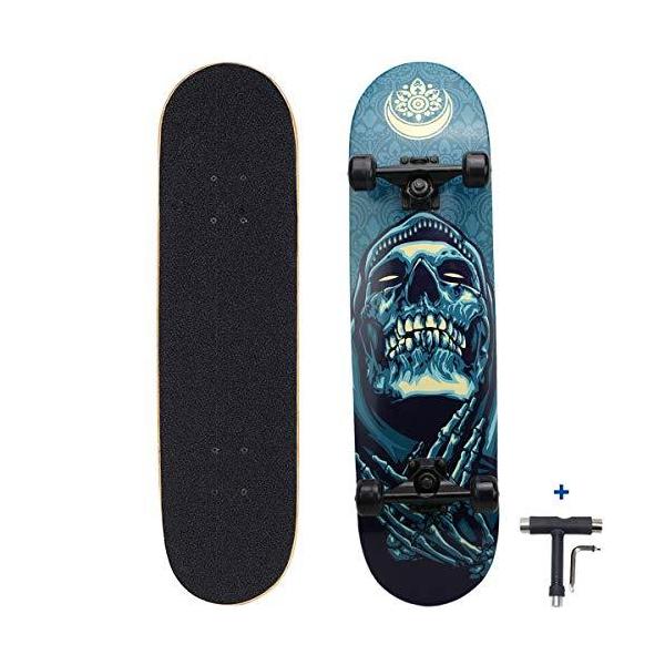 スタンダードスケートボード スケボー 海外モデル 直輸入 DBZSA20190001 Dreambeauty 31 inch Pro Skateboard Complete,7 Layer Maple Wood Double Kick Co...