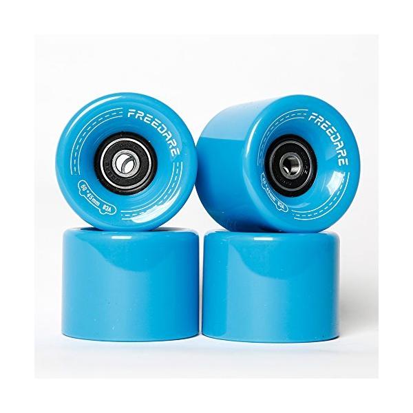 ウィール タイヤ スケボー スケートボード 海外モデル 直輸入 . FREEDARE Skateboard Wheels 60mm 83a with Bearings and Spacers Cruiser Wheels (Blue,Pac...