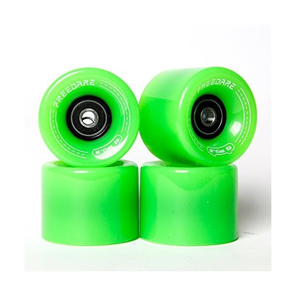 ウィール タイヤ スケボー スケートボード 海外モデル 直輸入 FHL-604504 FREEDARE Skateboard Wheels 60mm 83a with Bearings and Spacers Cruiser Wheels ...