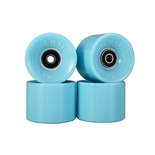 ウィール タイヤ スケボー スケートボード 海外モデル 直輸入  LMAI A Set of 4 Blank Pro Skateboard Wheels 60mm 83A Black +ABEC 9+ Spacers海外限定品を迅速輸入！5...