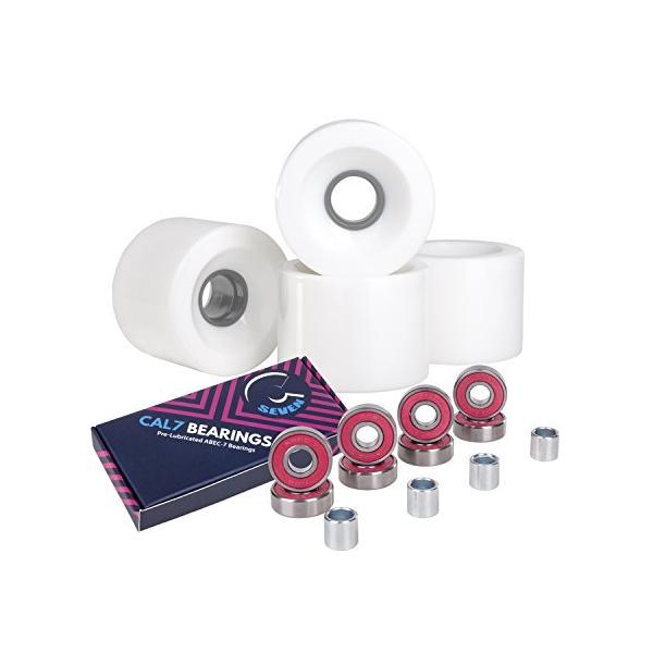 ウィール タイヤ スケボー スケートボード 海外モデル 直輸入  Cal 7 Skateboard Cruiser Wheels 60x44mm 60mm + ABEC 7 Bearings + Spacers - Transparent/...