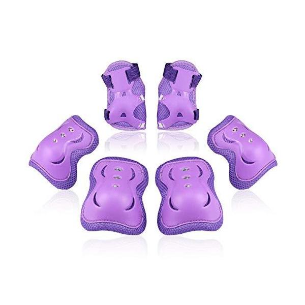 ブッシュ スケボー スケートボード 海外モデル 直輸入  Kids/Youth Knee Pad Elbow Pads Guards Protective Gear Set for Roller Skates Cycling BMX Bik...