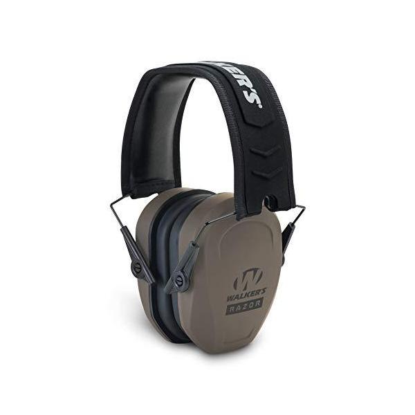 イヤーマフ シューティング ハンティング サバイバルゲーム サバゲー アメリカ GWP-RSMPAS-FDE Walker's Razor Slim Passive Earmuff - Ultra Low-Profile Earcups -...
