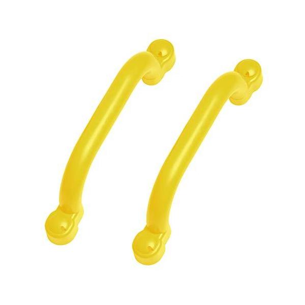 ジャングルジム ブランコ 屋内・屋外遊び 幼児 小学生 忍者 BCL-PG-SHANDLE-YLW Playground Safety Handles - Outdoor Yellow Grab Handle Bars, Plastic T...