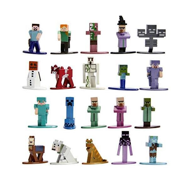 ジャダトイズ ミニカー ダイキャスト アメリカ 30770 Jada Toys Minecraft 1.65" Die-cast Metal Collectible Figurine 20-Pack Wave 2, Toys for Kid...